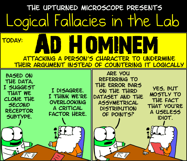 Logical Fallacies: Ad Hominem | The Upturned Microscope