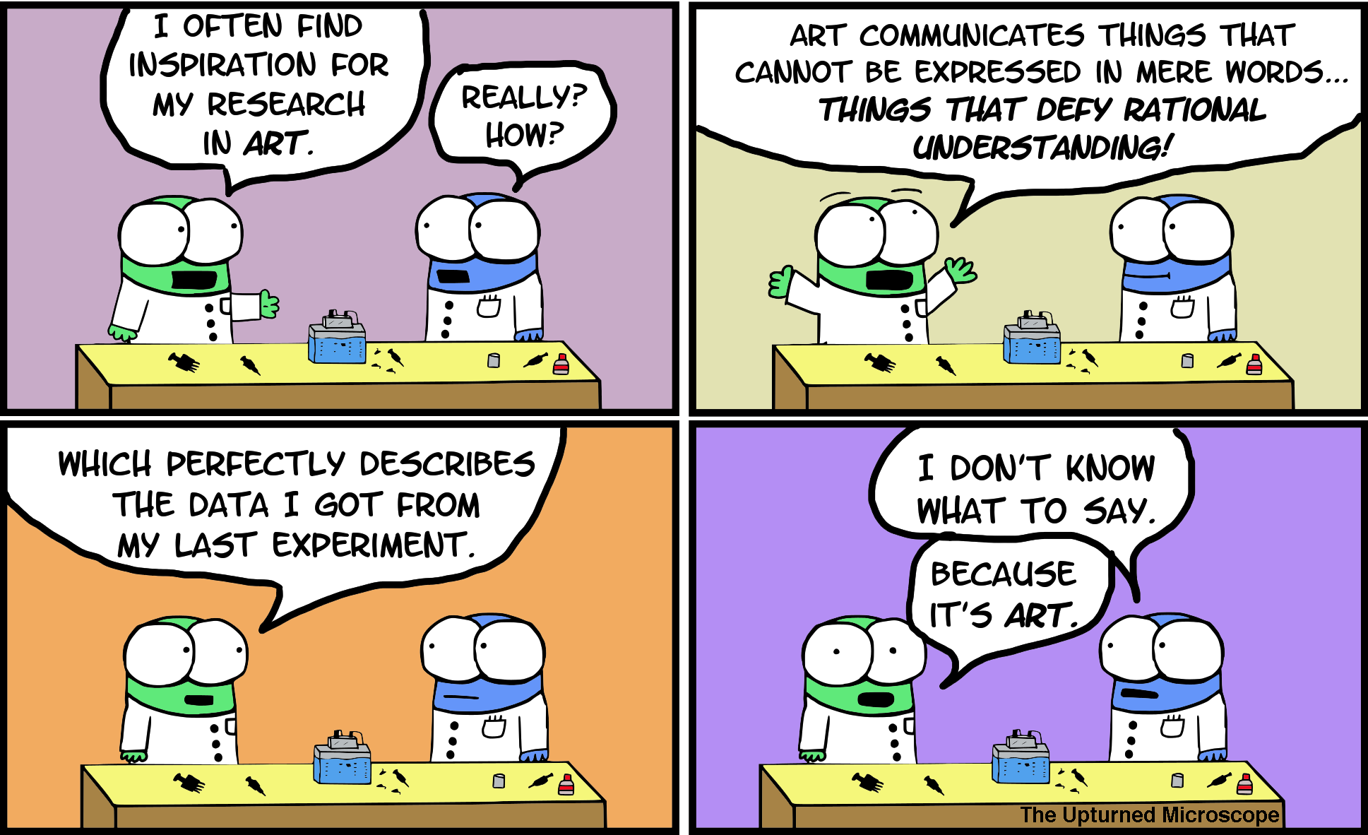 EPFL comic, March 2020 | The Upturned Microscope