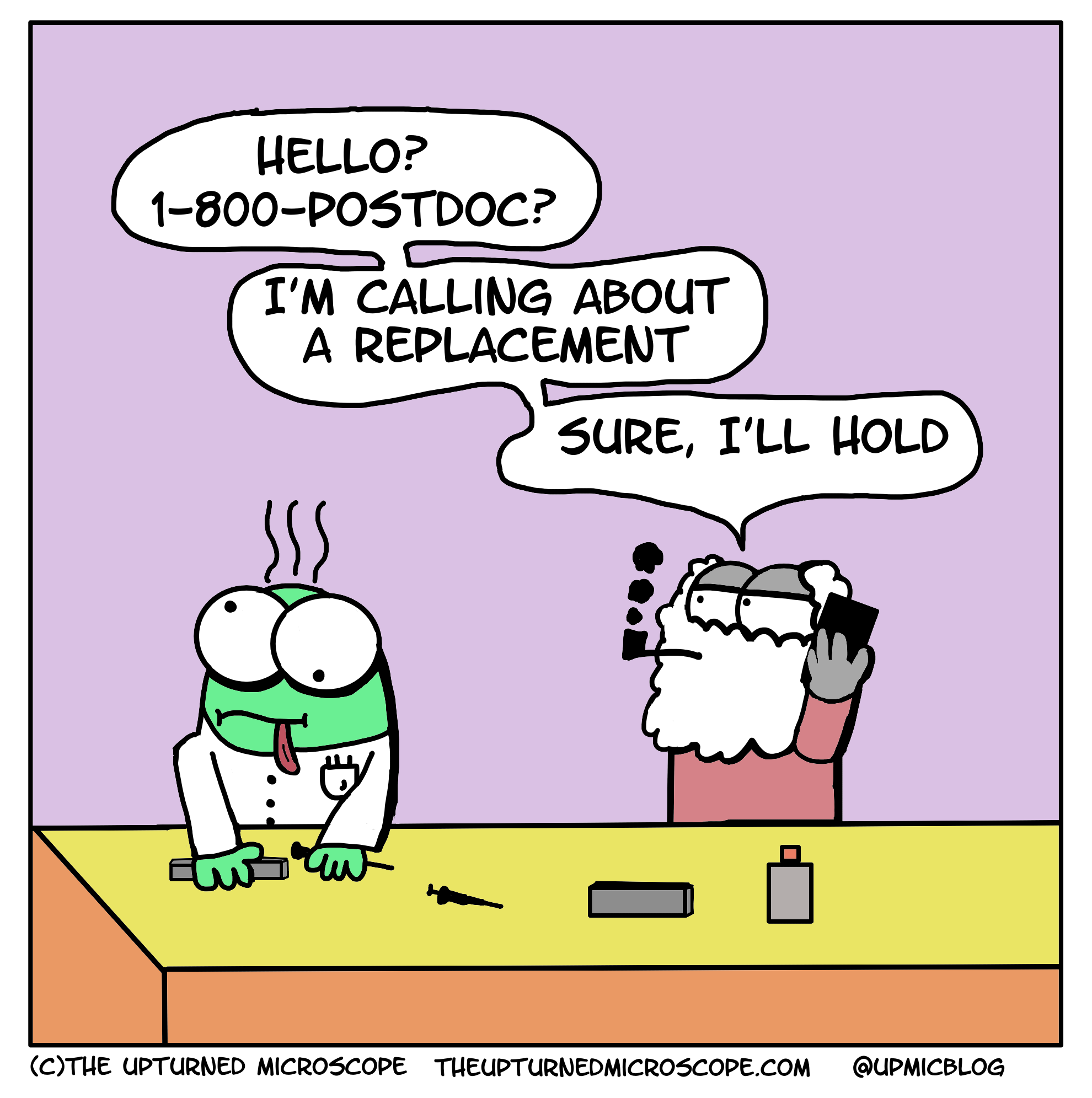 Postdoc replacement | The Upturned Microscope