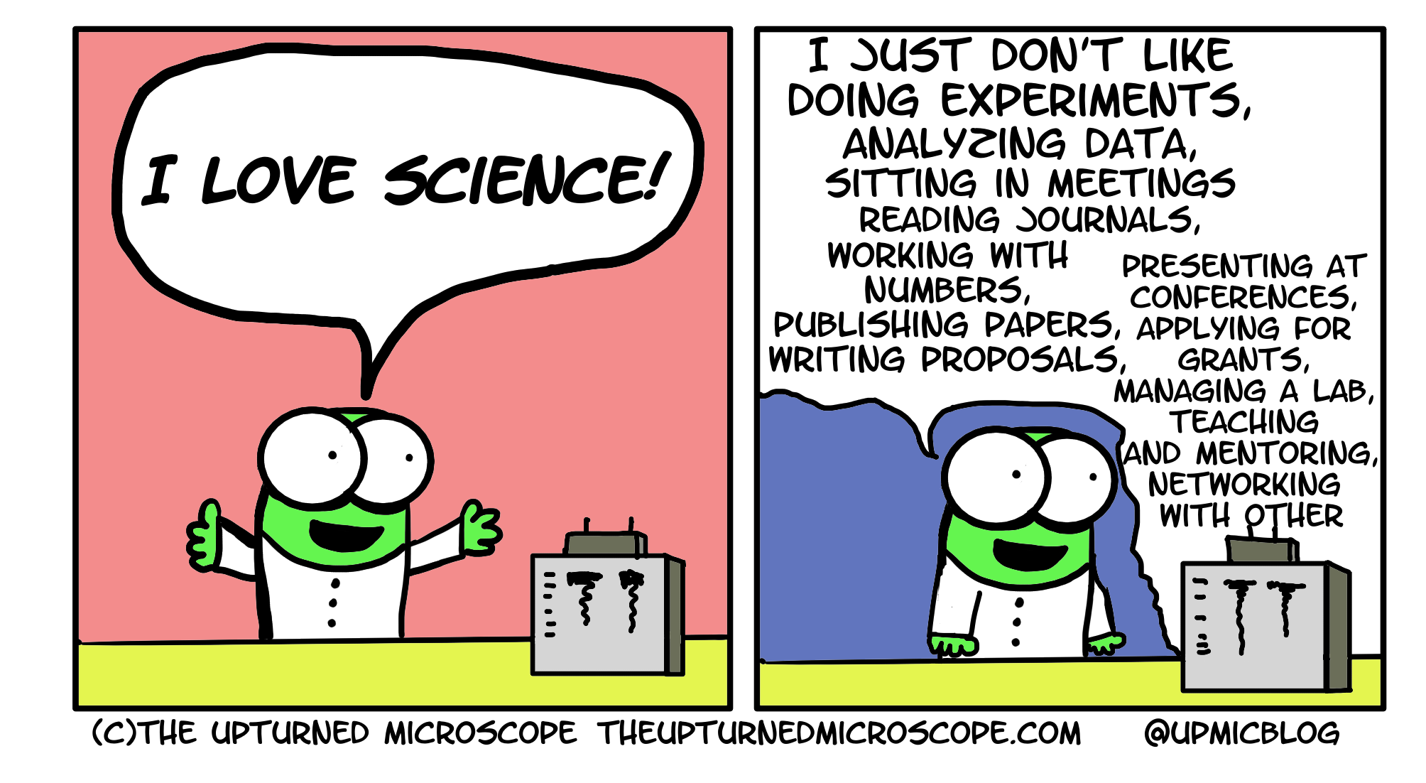 I love science! | The Upturned Microscope