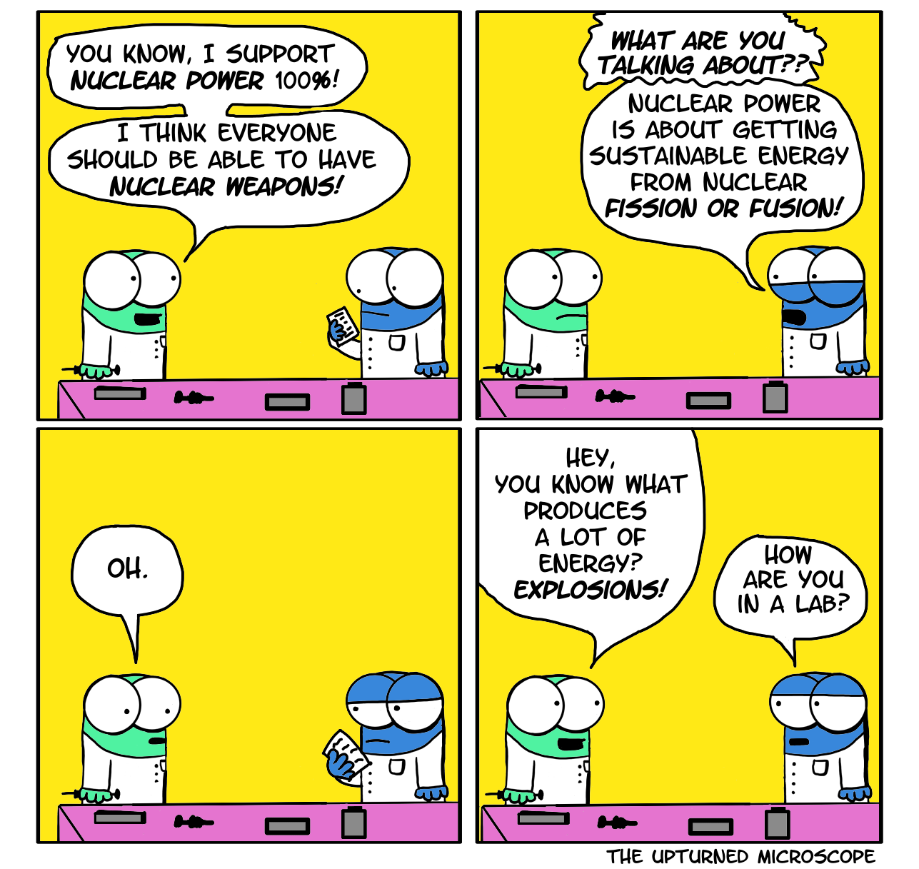 Nuclear Power (COMIC FOR EPFL DIMENSIONS #4) | The Upturned Microscope