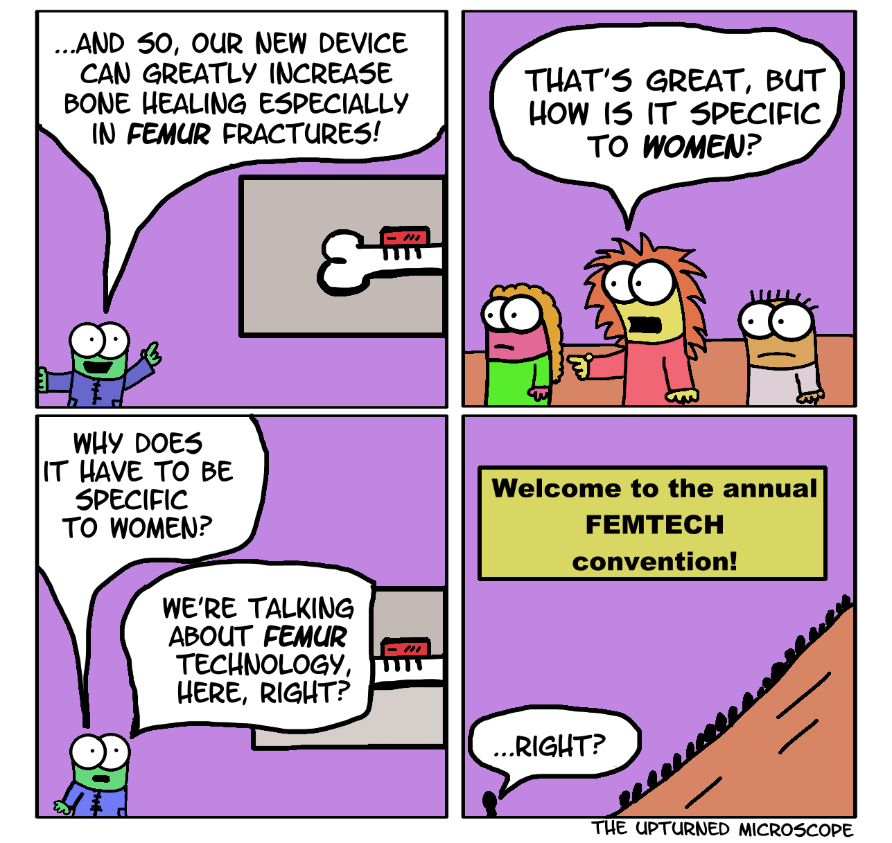 FemTech (Comic for EPFL DIMENSIONS #6) | The Upturned Microscope