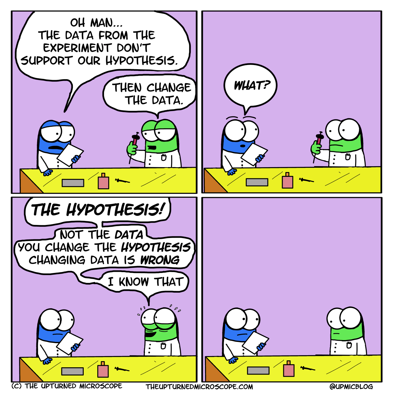 Change the data | The Upturned Microscope