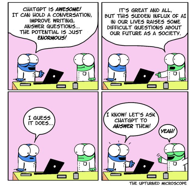 ChatGPT (Comic for EPFL Dimensions #8) | The Upturned Microscope